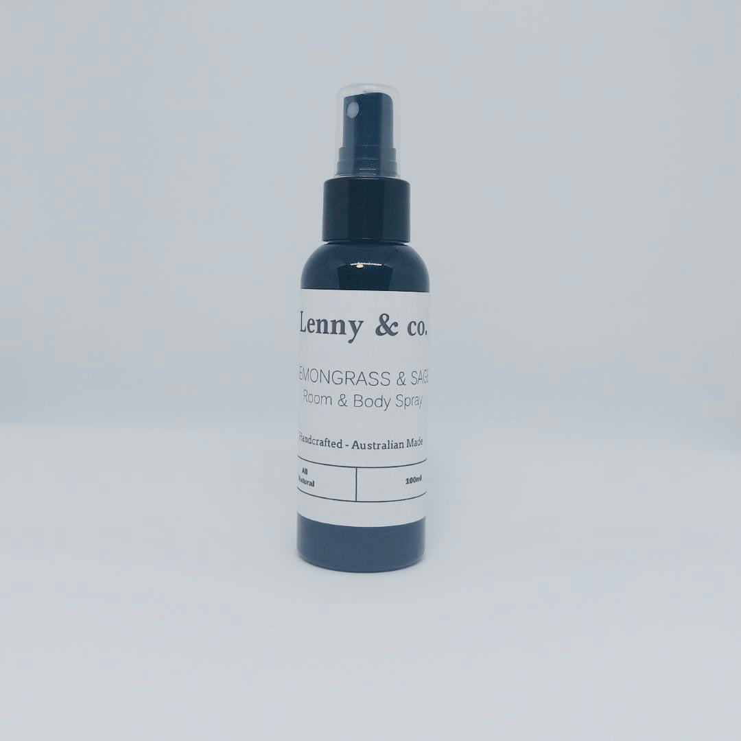 Lemongrass & Sage Room & Body Spray – Lenny & co collection